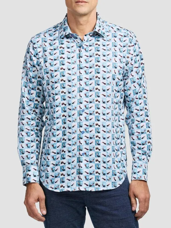 Robert Graham Toasted Checkered Long-sleeve Button-front Shirt