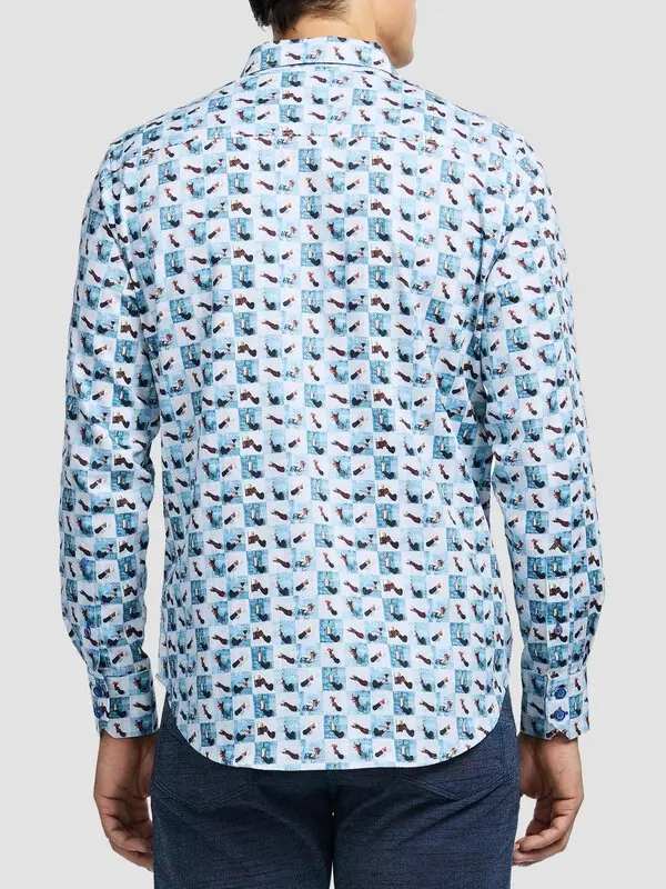 Robert Graham Toasted Checkered Long-sleeve Button-front Shirt