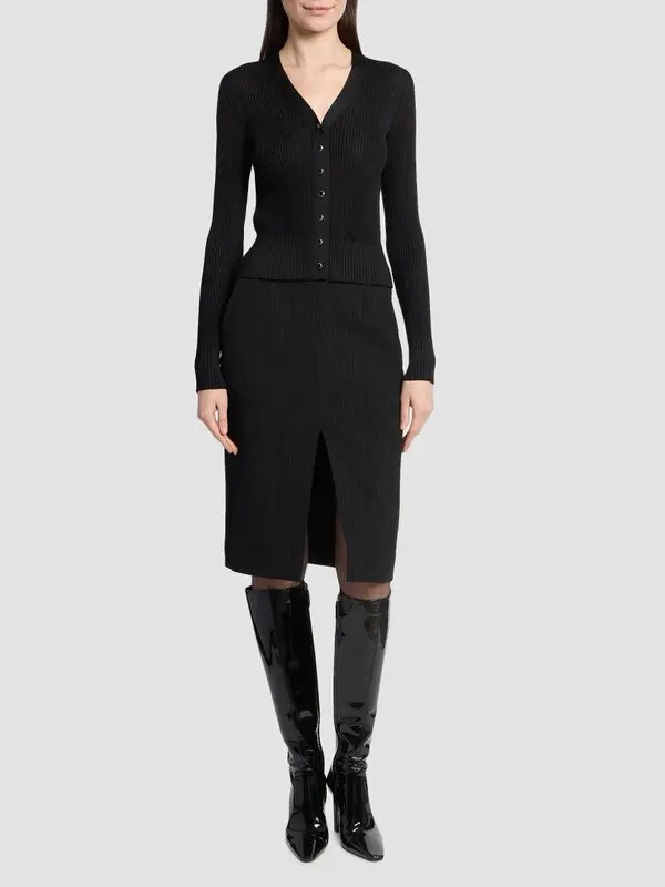 Saint Laurent Francoise Boots In Patent Leather
