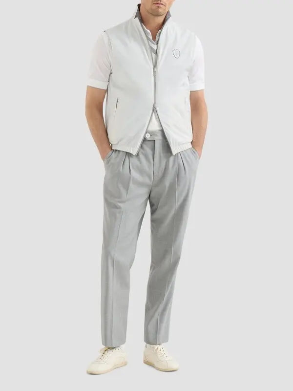 Brunello Cucinelli Cotton Knit Vest With Logo