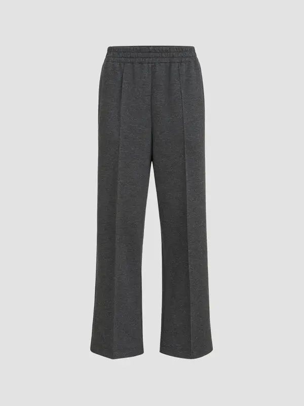 Brunello Cucinelli Techno Cotton And Cashmere Interlock Track Sweatpants