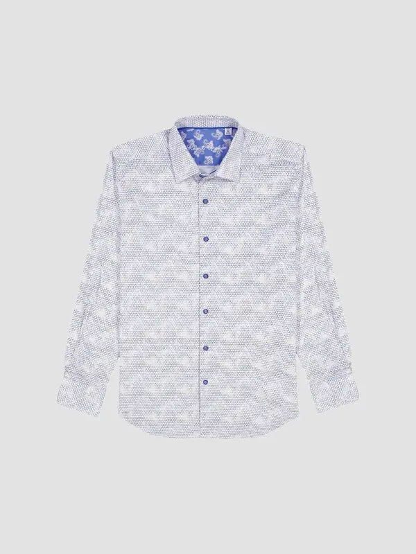Robert Graham Akehurst Printed Long-sleeve Button-front Shirt