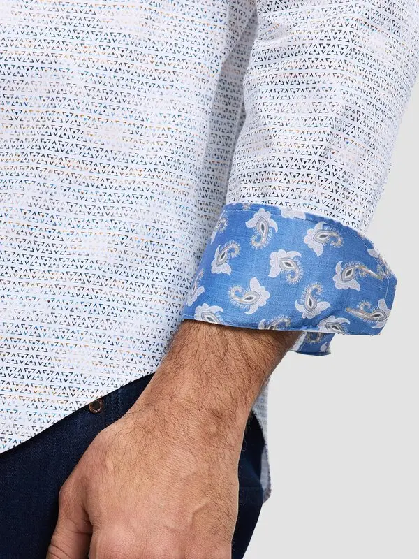 Robert Graham Akehurst Printed Long-sleeve Button-front Shirt