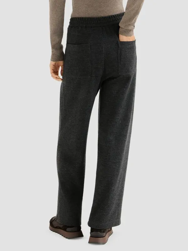 Brunello Cucinelli Cashmere Interlock Track Trousers