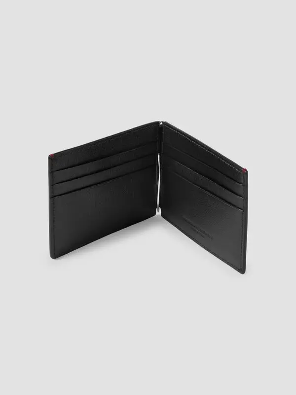 Brunello Cucinelli Grained Leather Money Clip Wallet