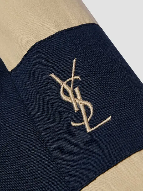 Saint Laurent Shorts In Cotton - Navy Mastic