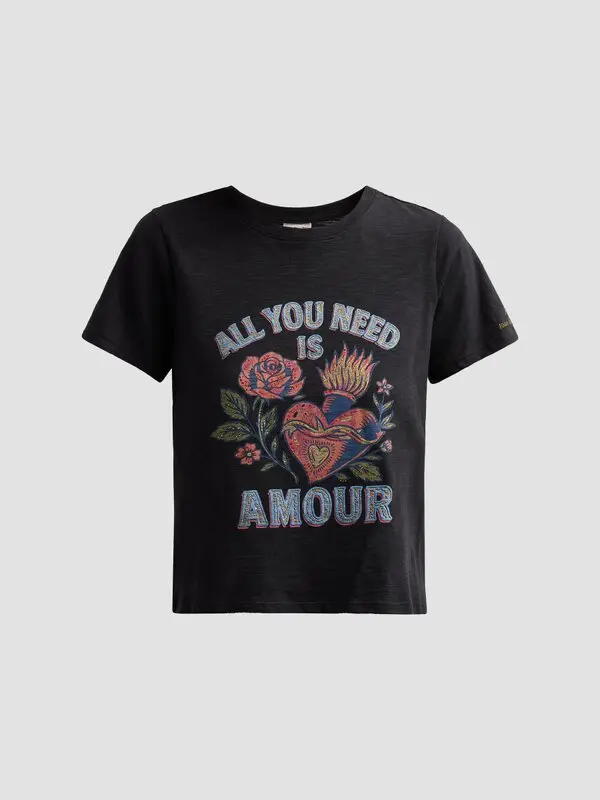 Cinq À Sept All You Need Is Amour Shrunken Band T-shirt