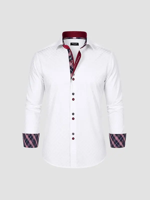 MACEOO Perm Mini Panam Square Shirt - White