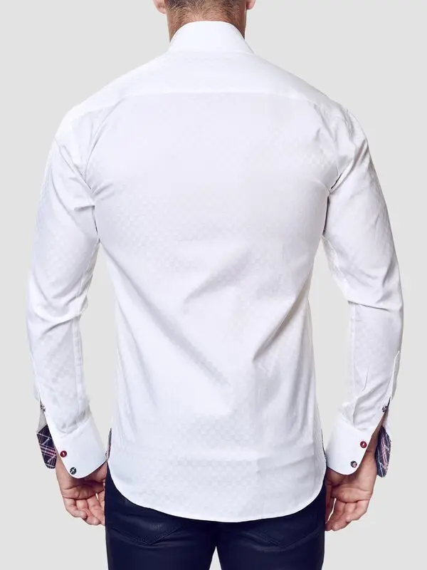 MACEOO Perm Mini Panam Square Shirt - White
