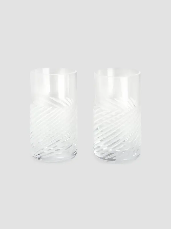 Brunello Cucinelli Set Of Two Whisky Glasses In Murano Glass