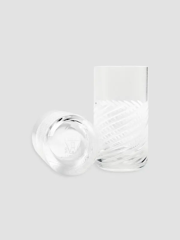 Brunello Cucinelli Set Of Two Whisky Glasses In Murano Glass
