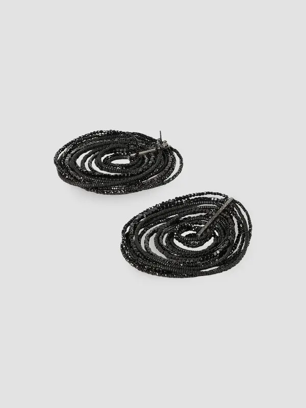 Brunello Cucinelli Hematite And Sterling Silver Earrings