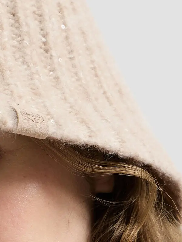 Brunello Cucinelli Cashmere Diamond Yarn Rib Knit Bucket Hat