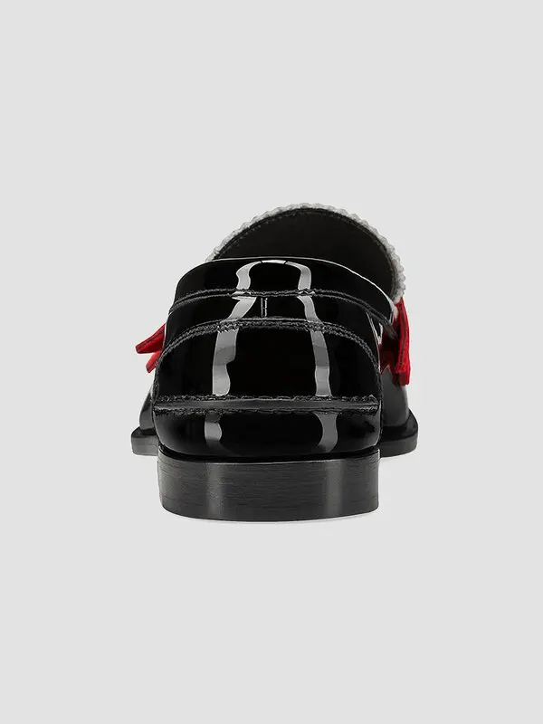 CHRISTIAN LOUBOUTIN Penny Patent Leather Loafers