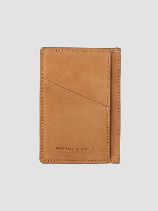 Brunello Cucinelli Nubuck Card Holder