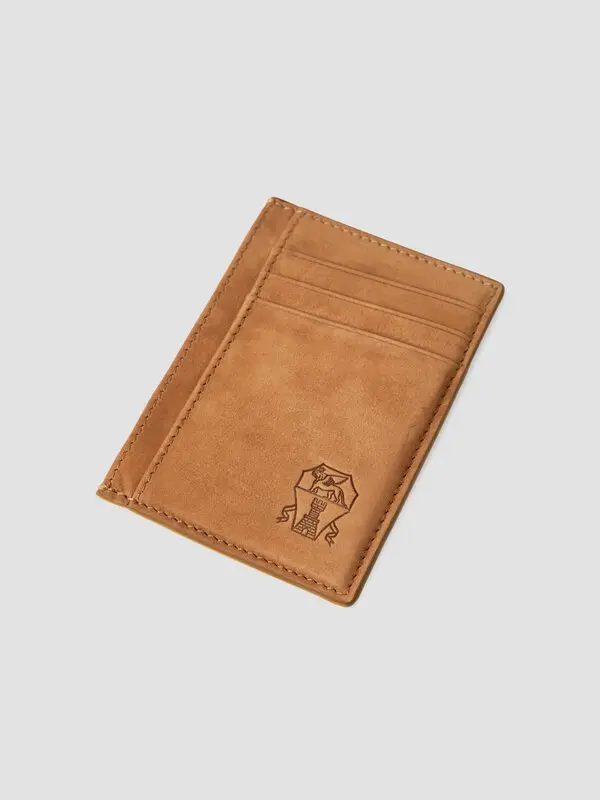 Brunello Cucinelli Nubuck Card Holder
