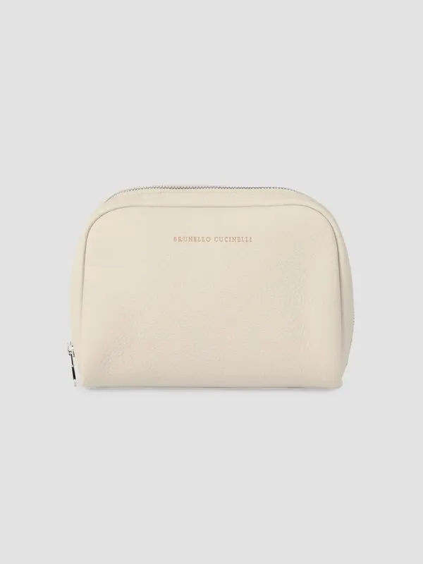 Brunello Cucinelli Fine Grain Calfskin Slim Beauty Case