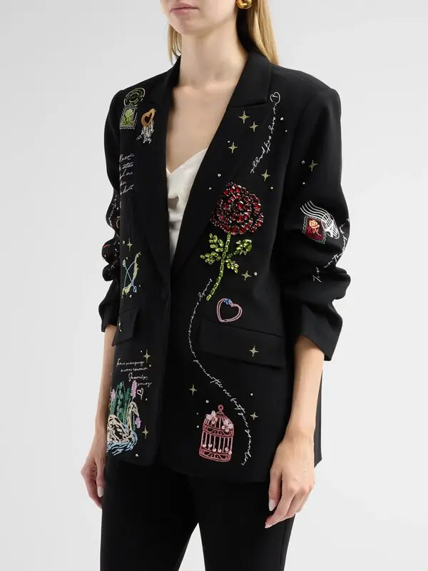 Cinq À Sept Kelsa Starry Scribbles Blazer