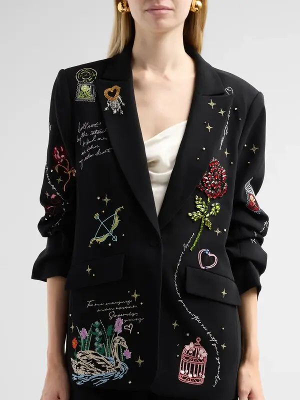 Cinq À Sept Kelsa Starry Scribbles Blazer