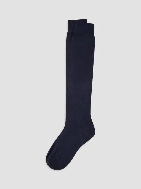 Brunello Cucinelli Cotton Socks - Navy Blue