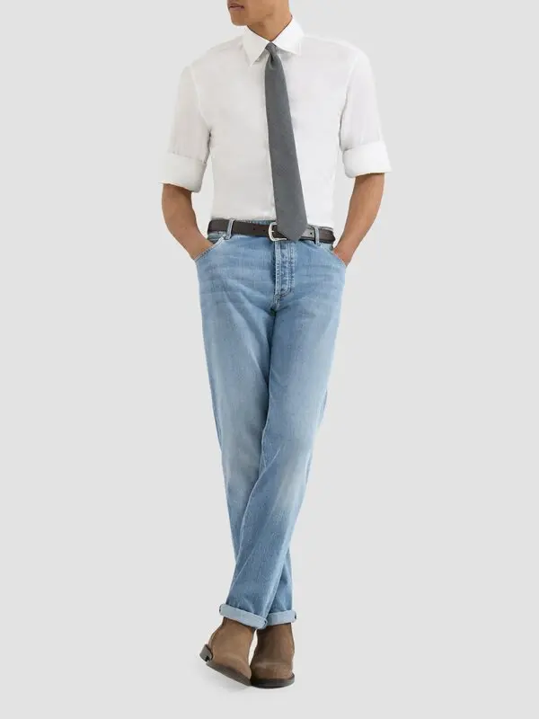 Brunello Cucinelli Comfort Denim Five-pocket Trousers