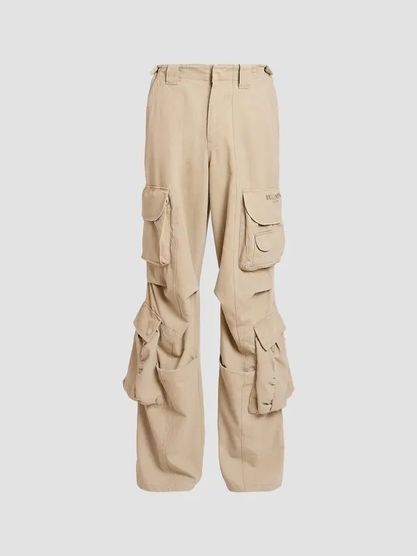 Balmain Cotton Cargo Pants - Sable