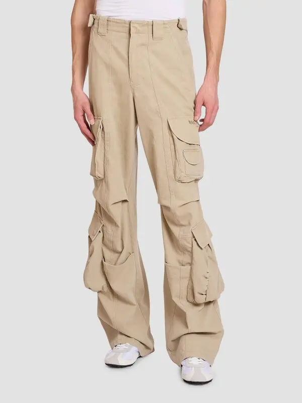 Balmain Cotton Cargo Pants - Sable