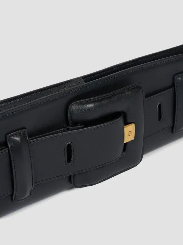Balmain Anthem Leather Clutch