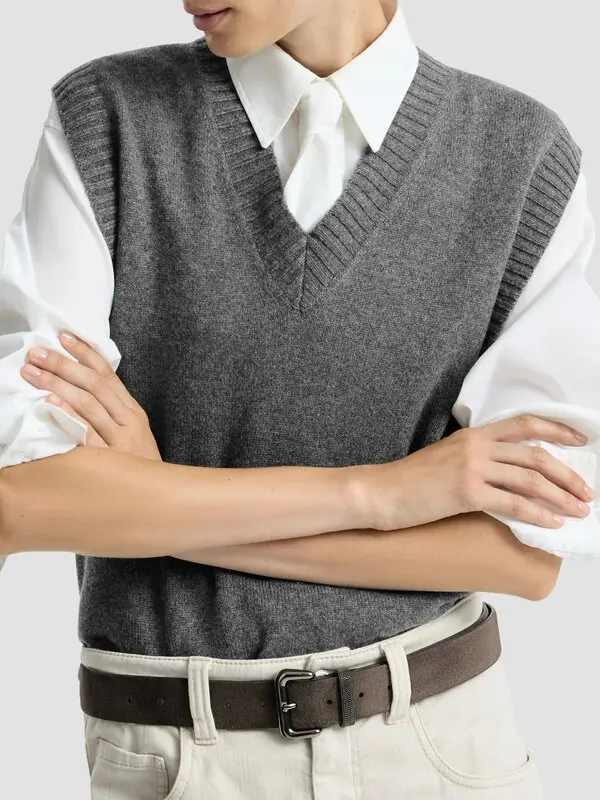 Brunello Cucinelli Cashmere Sweater Vest