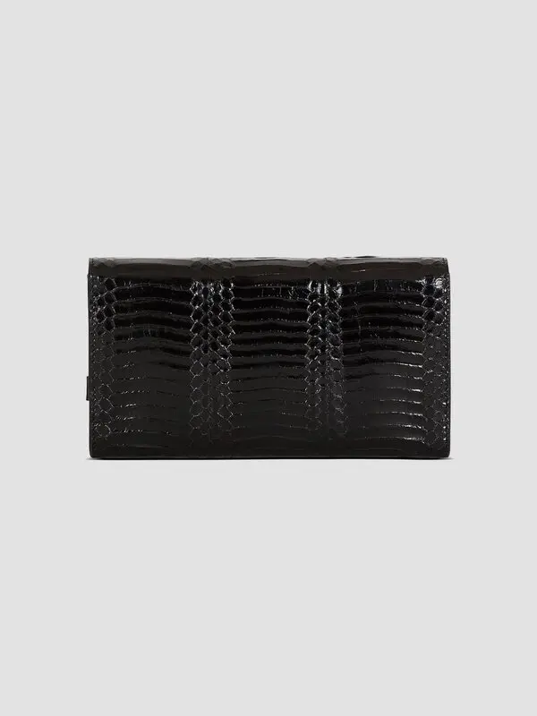 Balmain Shuffle Snakeskin-embossed Wallet-on-chain