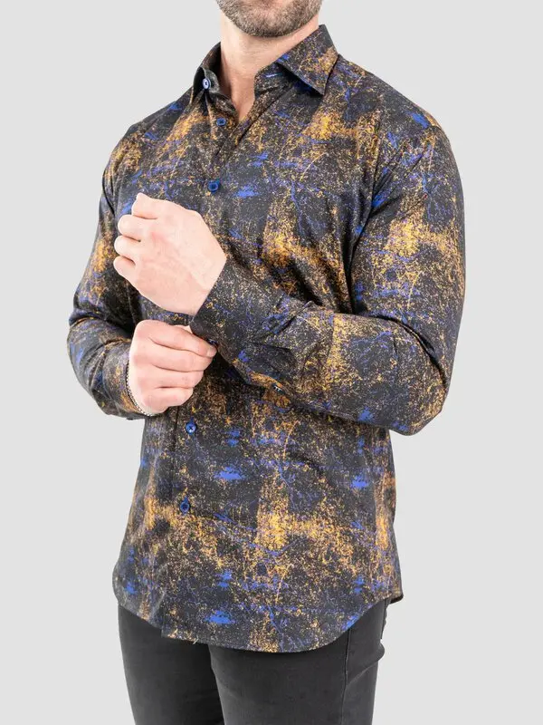 MACEOO Fibonacci Galaxy Shirt