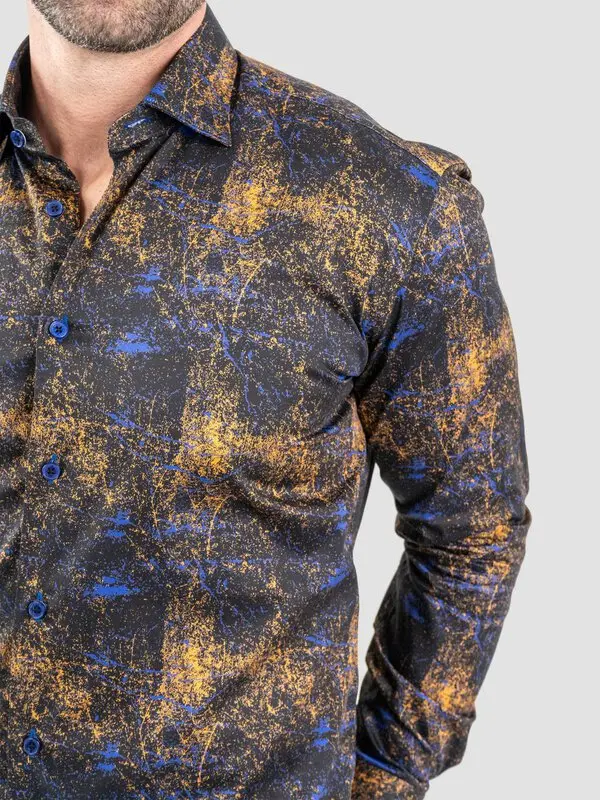 MACEOO Fibonacci Galaxy Shirt