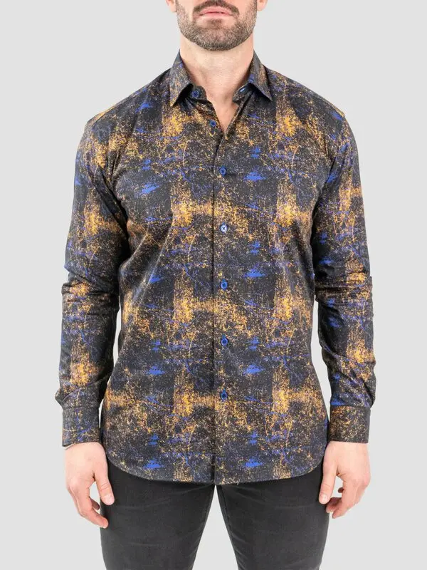MACEOO Fibonacci Galaxy Shirt
