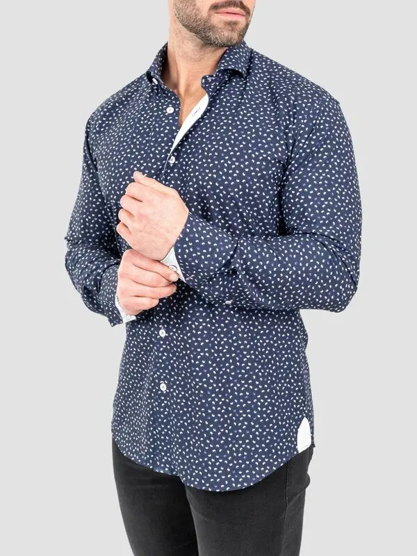 MACEOO Einstein Stretch Micro Paisley Shirt
