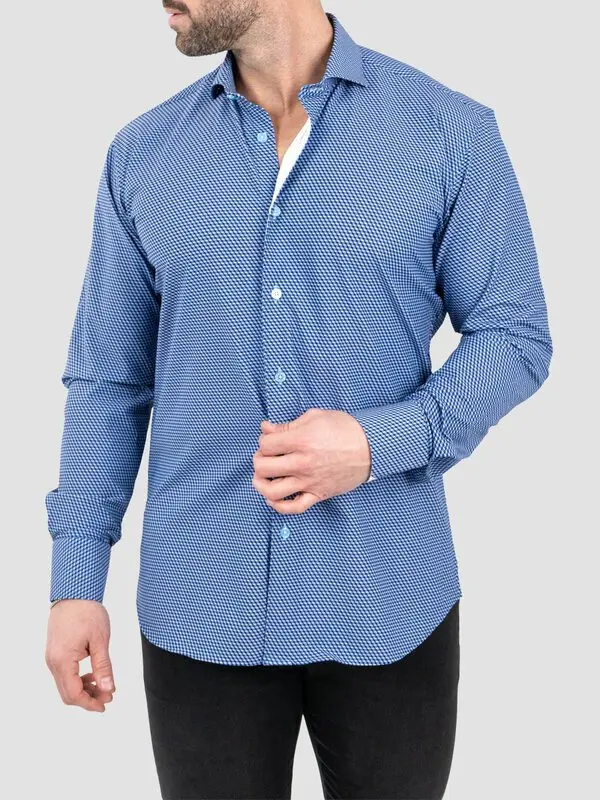 MACEOO Eins Stretch Cubism Shirt