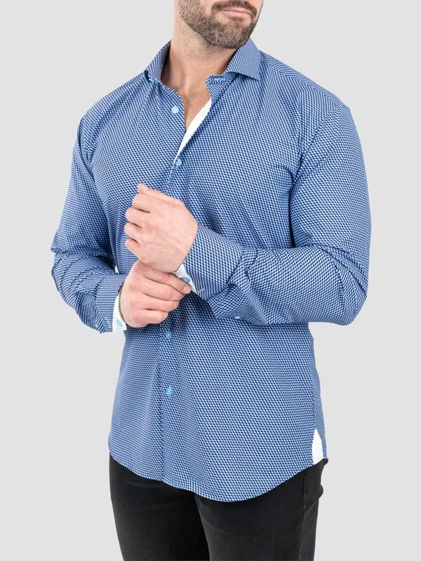 MACEOO Eins Stretch Cubism Shirt
