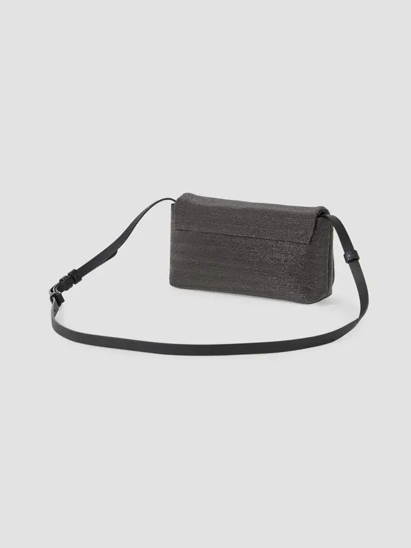 Brunello Cucinelli Precious Flap Crossbody Bag In Grained Leather