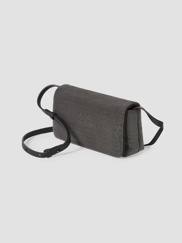 Brunello Cucinelli Precious Flap Crossbody Bag In Grained Leather
