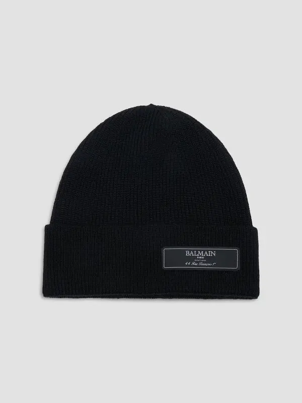 Balmain Wool Beanie - Black