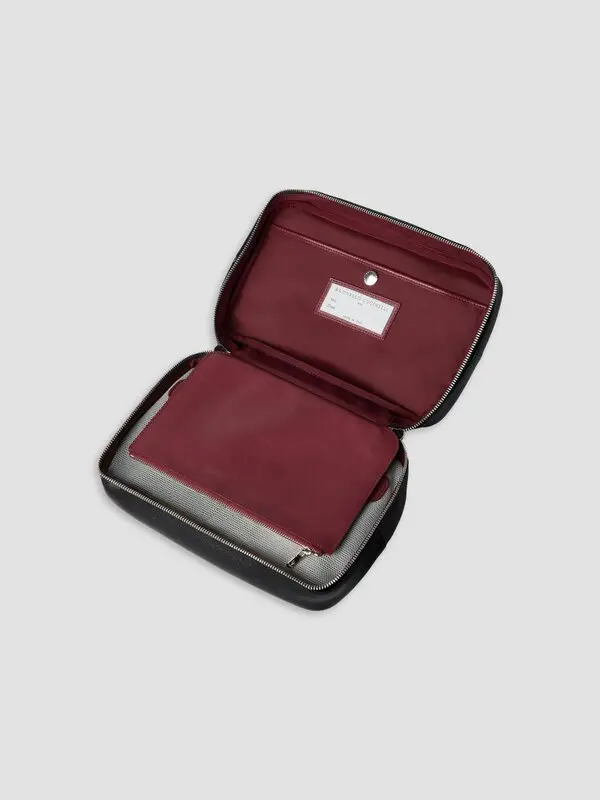 Brunello Cucinelli Grained Leather Travel Beauty Case