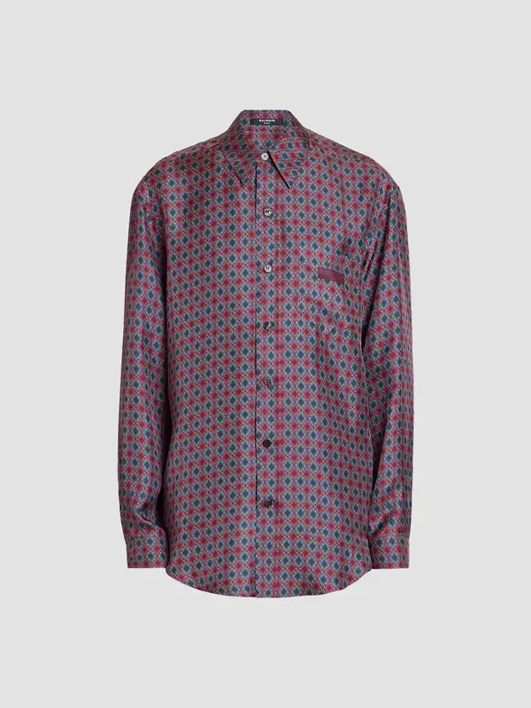 Balmain Printed Silk Shirt - Multicolore