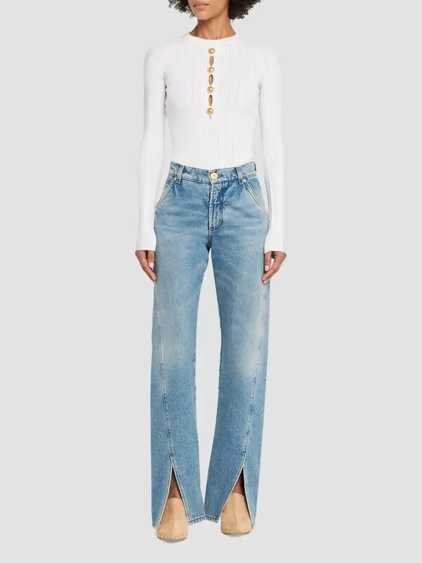 Balmain Suede Clog Wedges