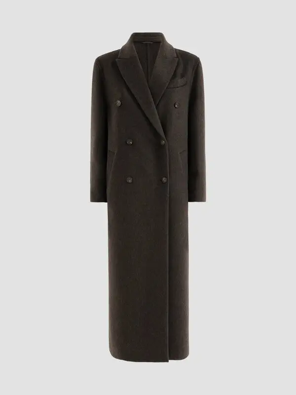 Brunello Cucinelli Hand-crafted Cashmere Double Beaver Cloth Coat