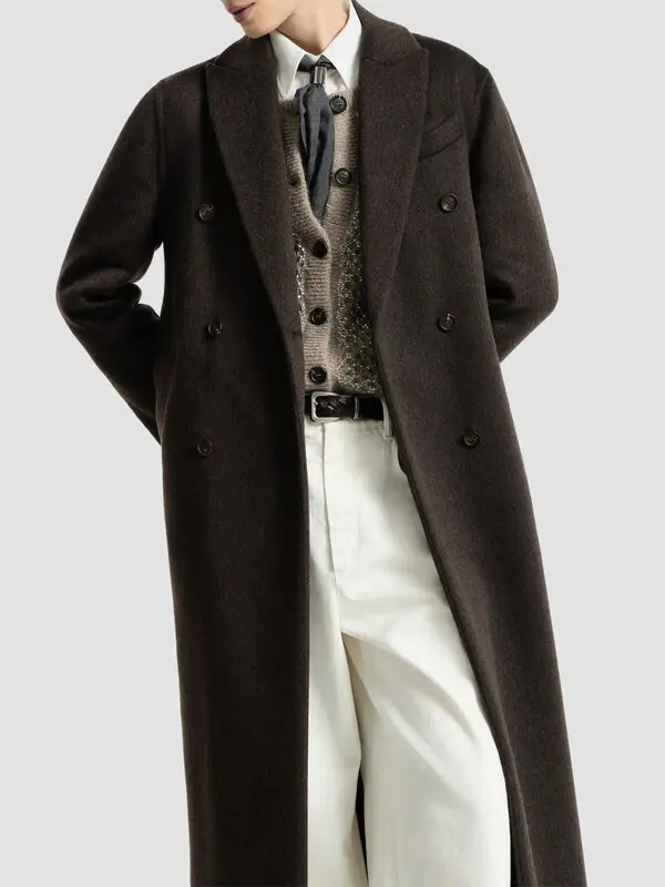 Brunello Cucinelli Hand-crafted Cashmere Double Beaver Cloth Coat