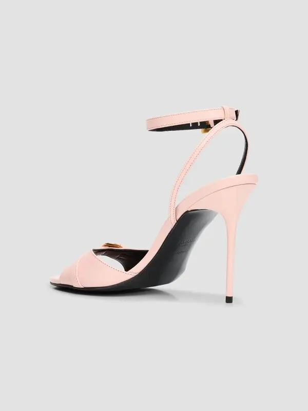 Balmain Anthem 75mm Leather Sandals
