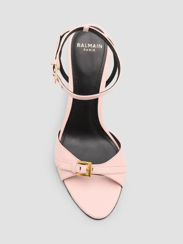 Balmain Anthem 75mm Leather Sandals
