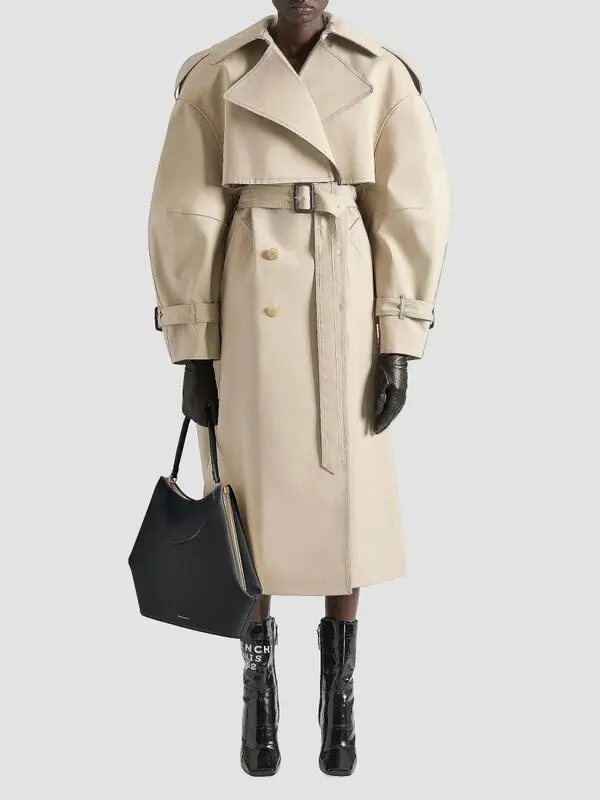 Givenchy Sliced Square Tape Ankle Boots In Leather