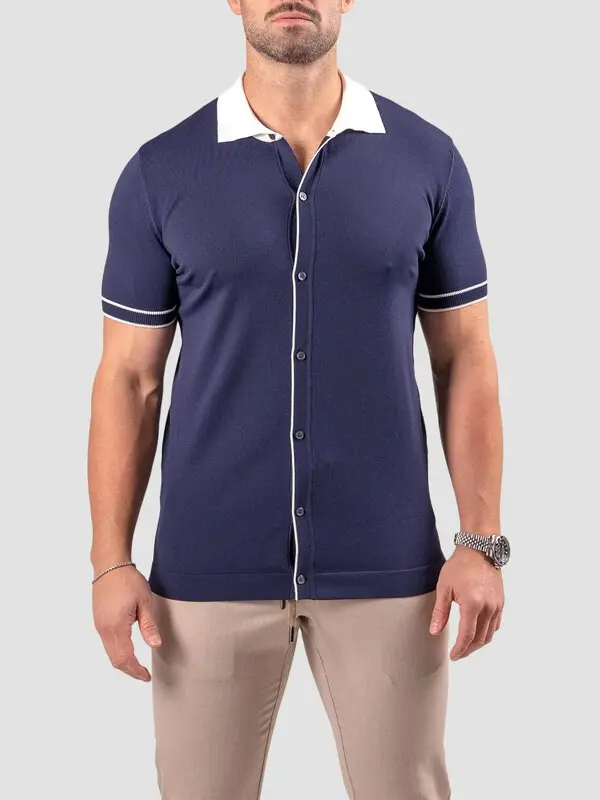MACEOO Button Polo Shirt