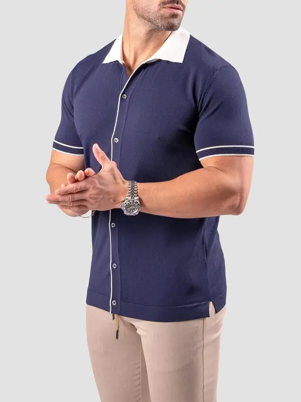 MACEOO Button Polo Shirt