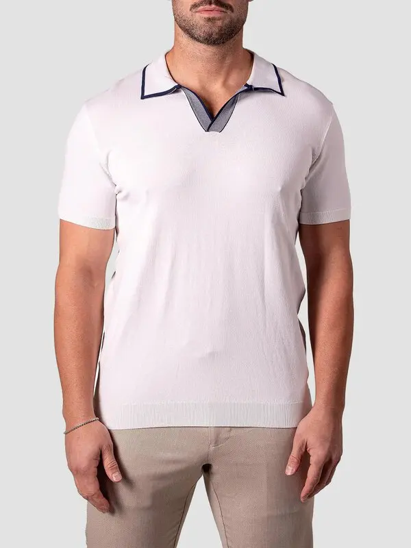 MACEOO Polo Tip Shirt - White
